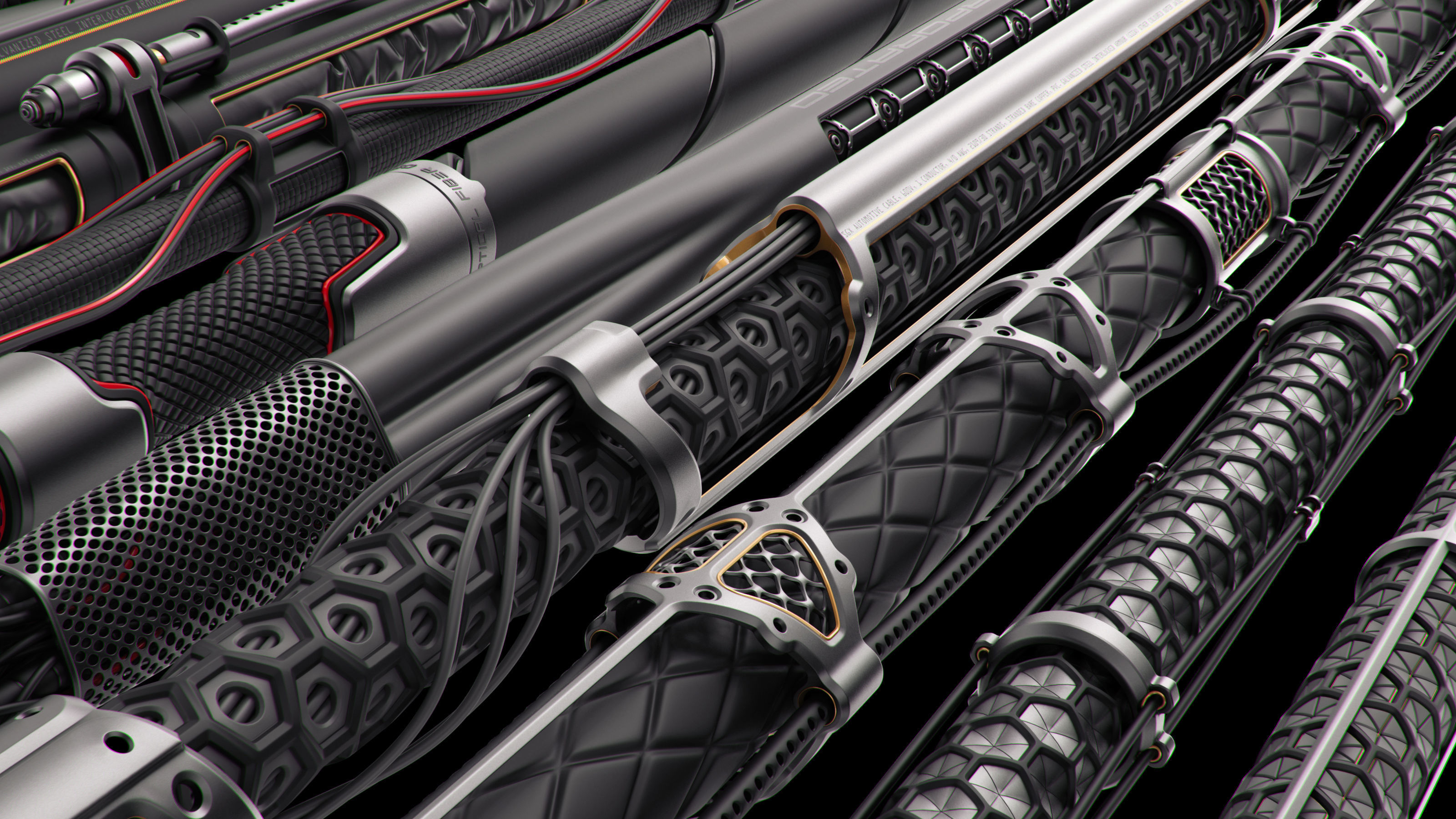 Wires and Cables set 3D model | CGTrader