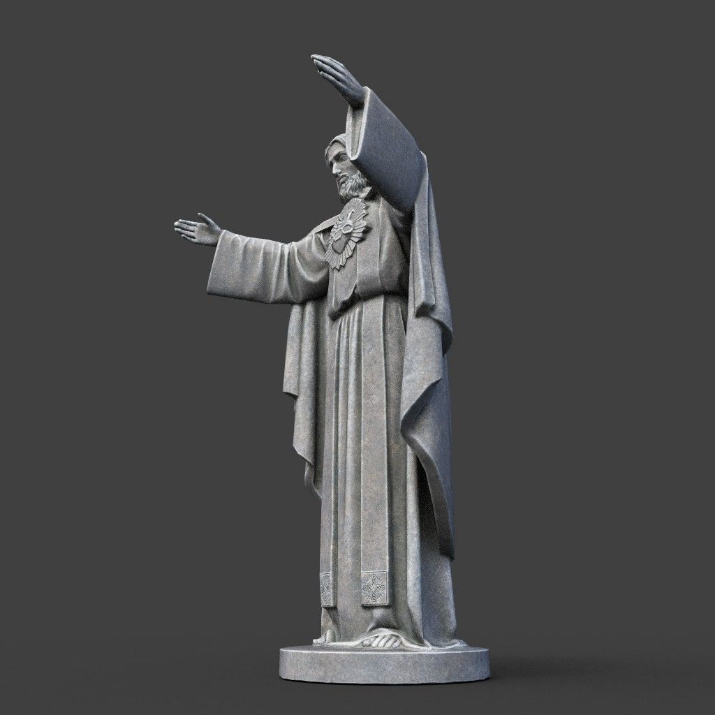 3D model Low poly Jesus Sacred Heart Statue 220525 VR / AR / low-poly ...