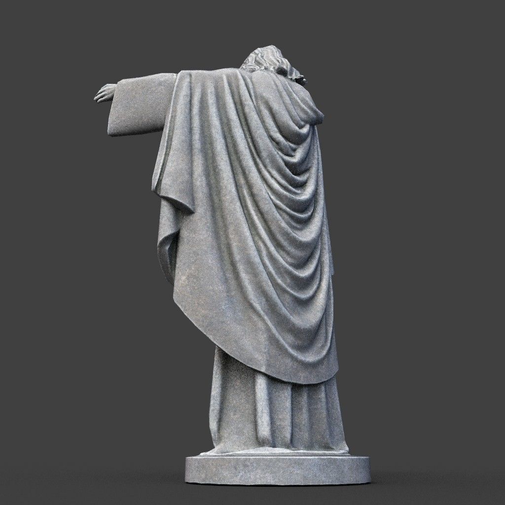 3D model Low poly Jesus Sacred Heart Statue 220525 VR / AR / low-poly ...