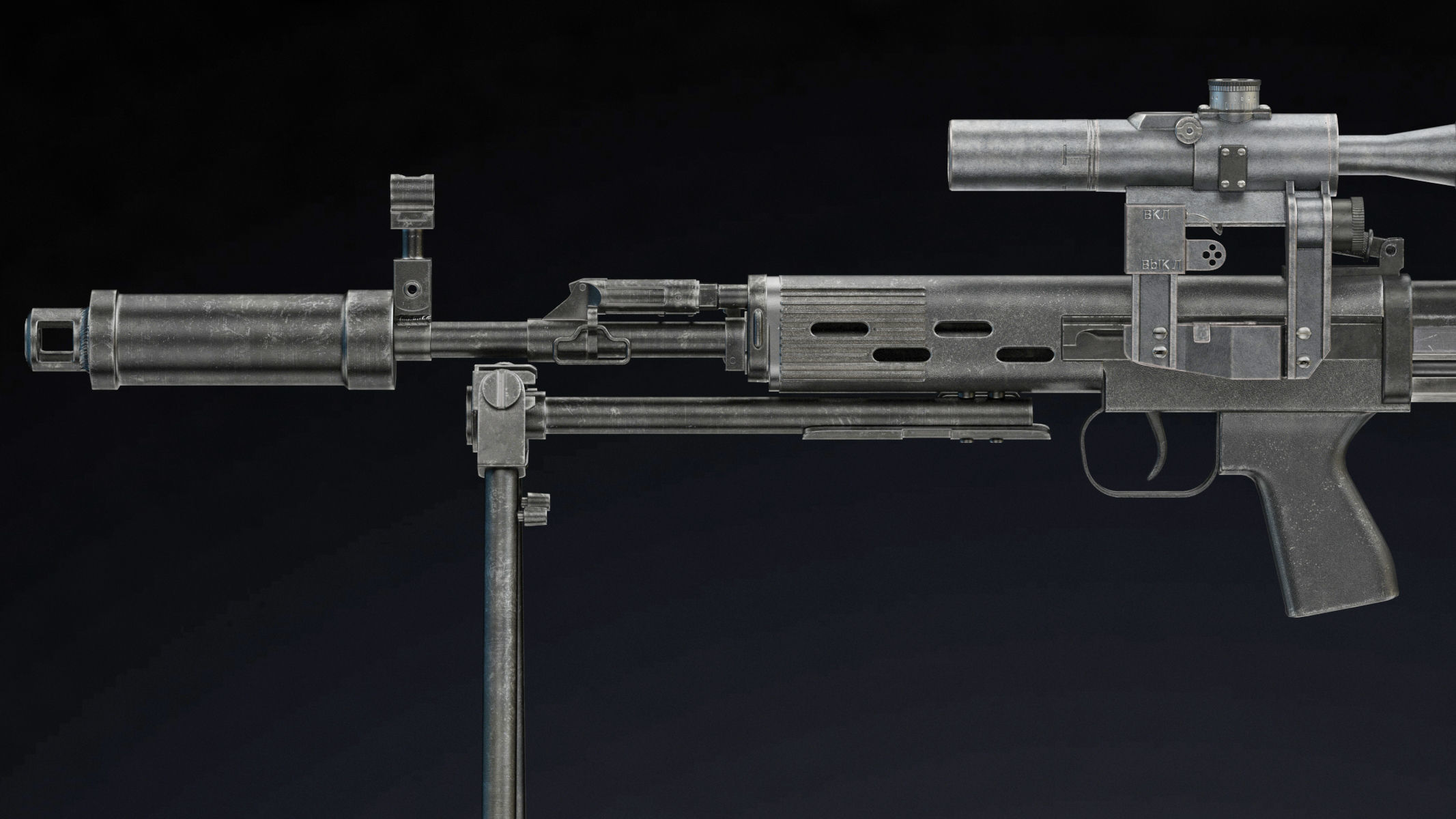 3D model Dragunov SVU Low Poly Realistic VR / AR / low-poly | CGTrader