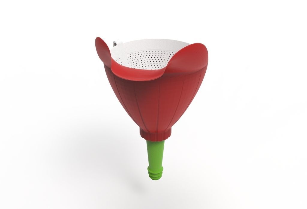facilitator funnel -bottle funnel 3D model 3D printable | CGTrader