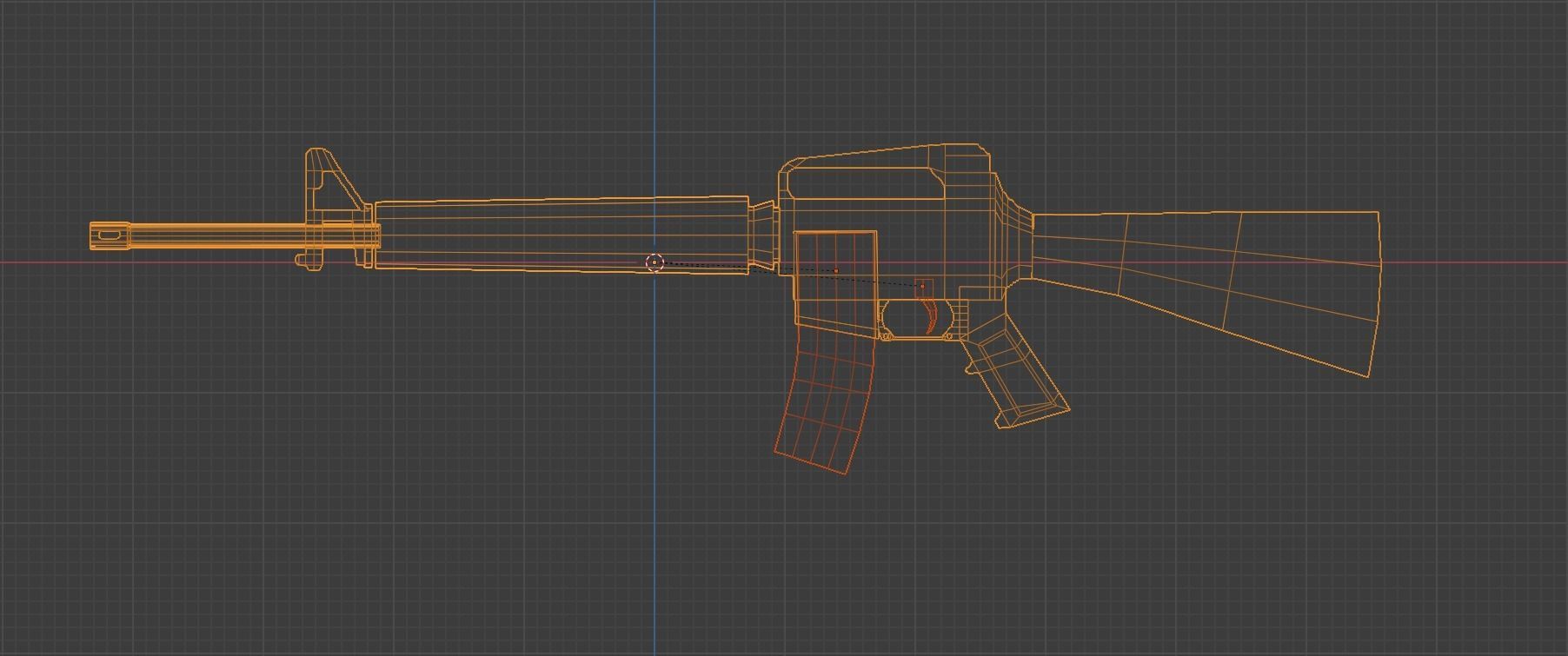 3D model Low poly M16 rifle VR / AR / low-poly | CGTrader
