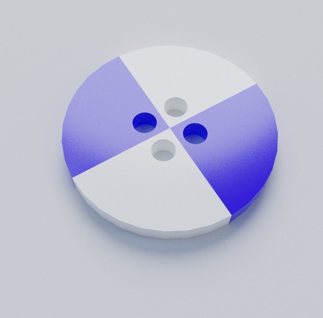 Button 3D model | CGTrader