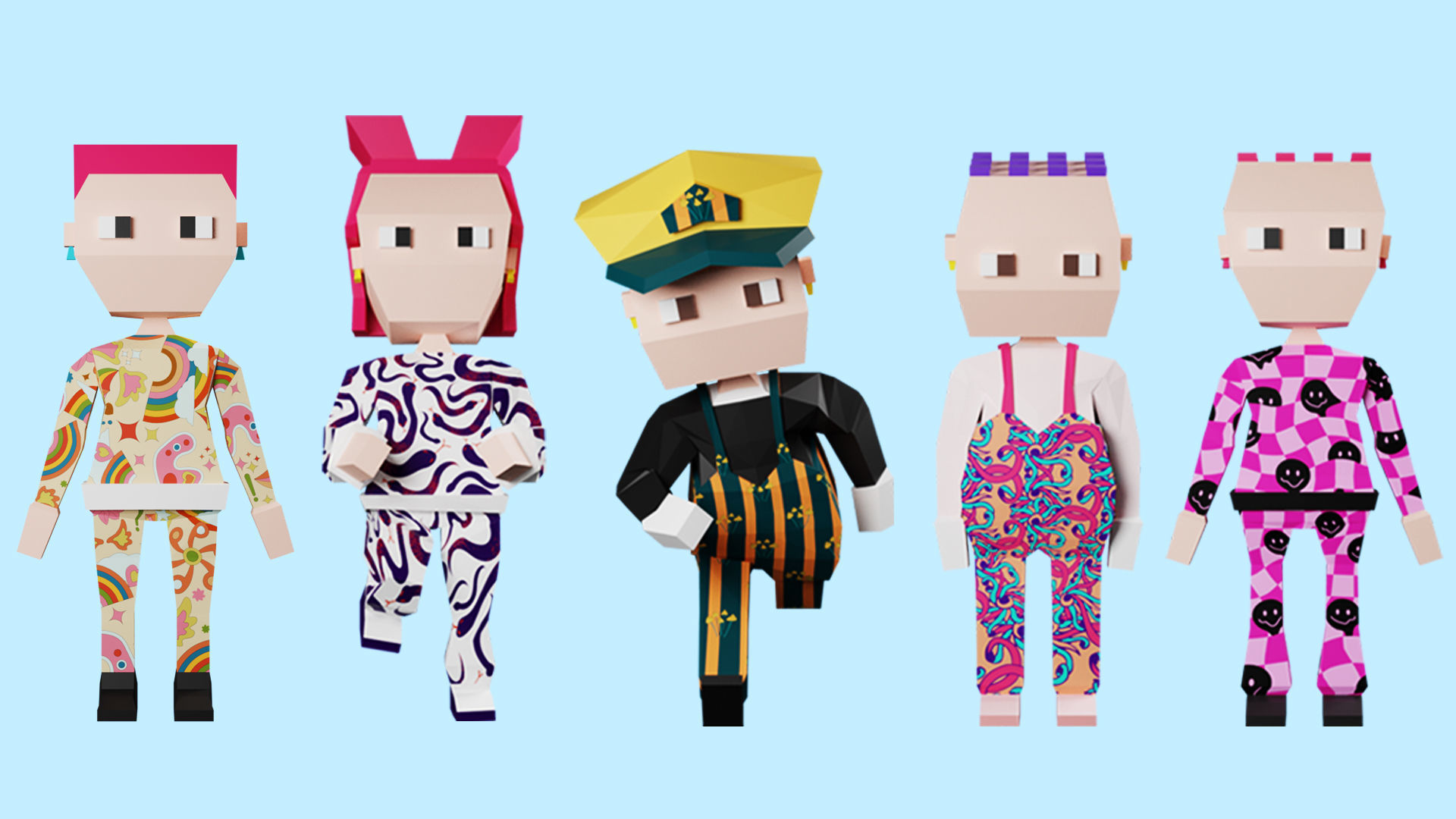 3D model Low poly characters 01 pack 3d model VR / AR / low-poly | CGTrader