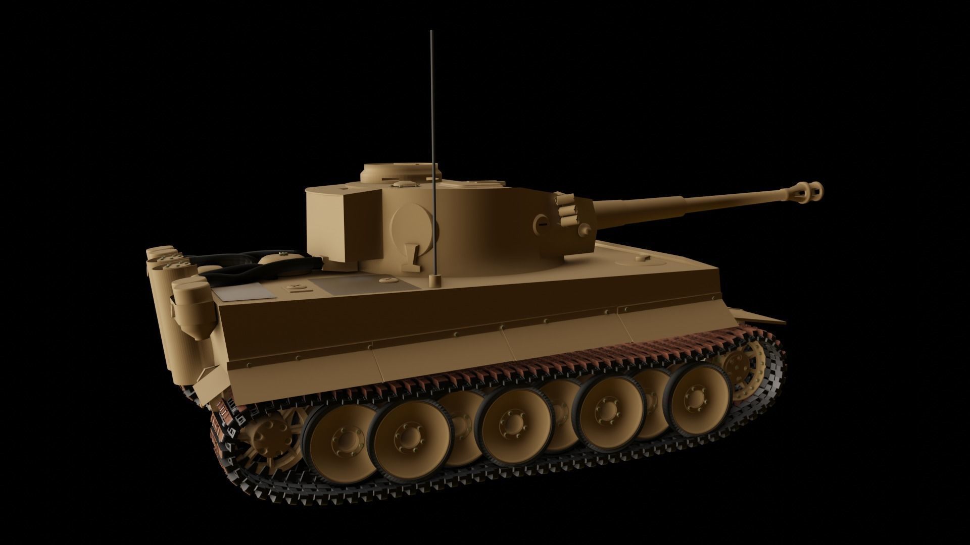 Tiger I tank free 3D model | CGTrader