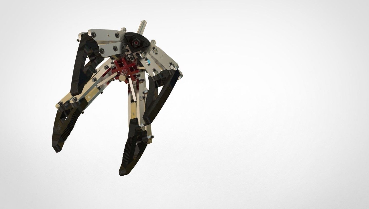 Mechanical Robotic Arm 4 Claw correct version 3D model 3D printable ...