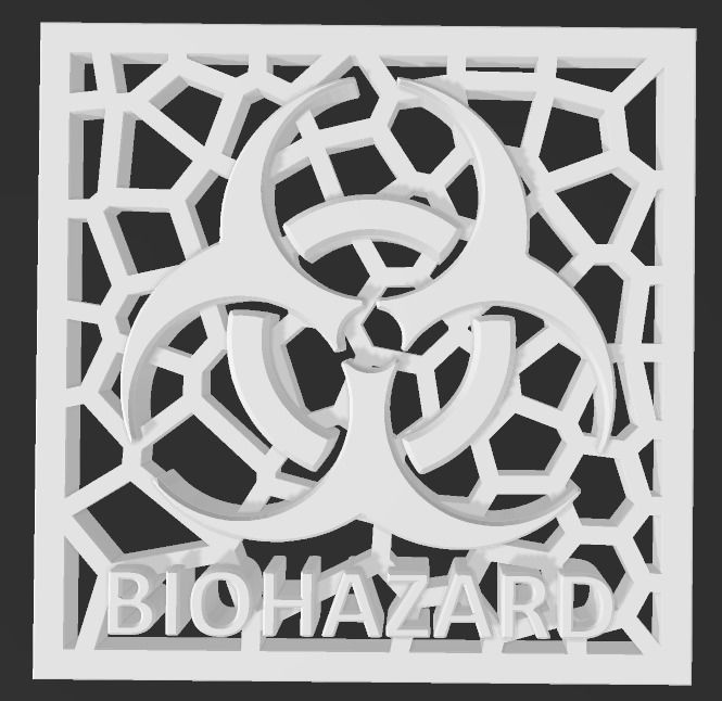 Biohazard Warning Signs 3D model 3D printable | CGTrader