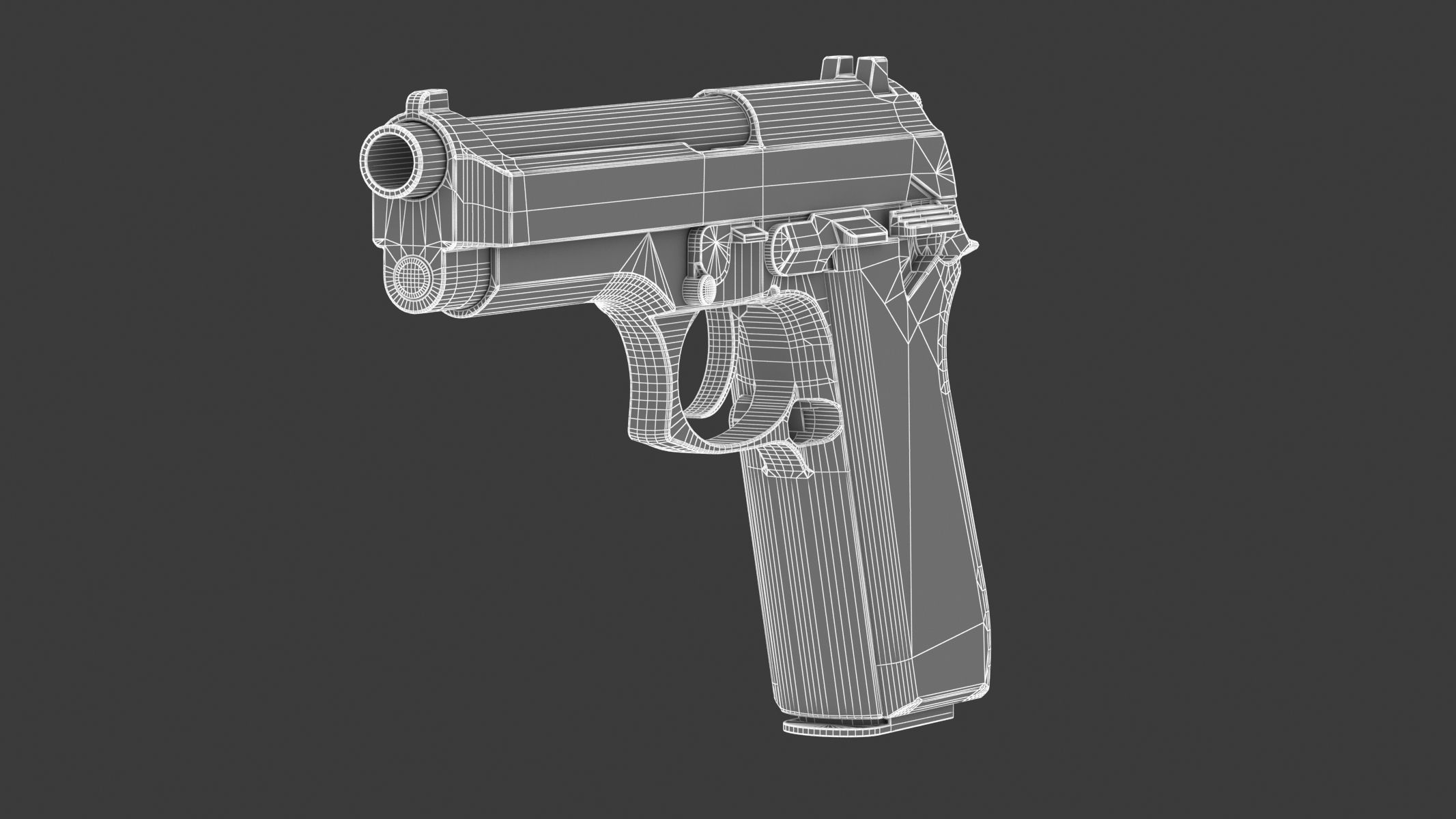 3D model Taurus PT92 Low Poly VR / AR / low-poly | CGTrader