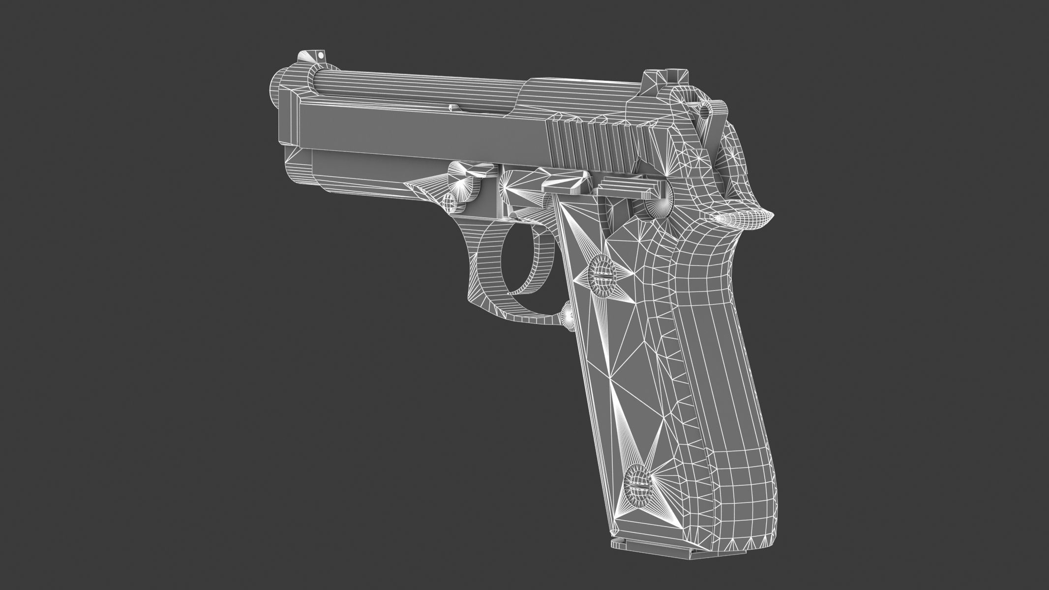 3D model Taurus PT92 Low Poly Realistic V2 VR / AR / low-poly | CGTrader