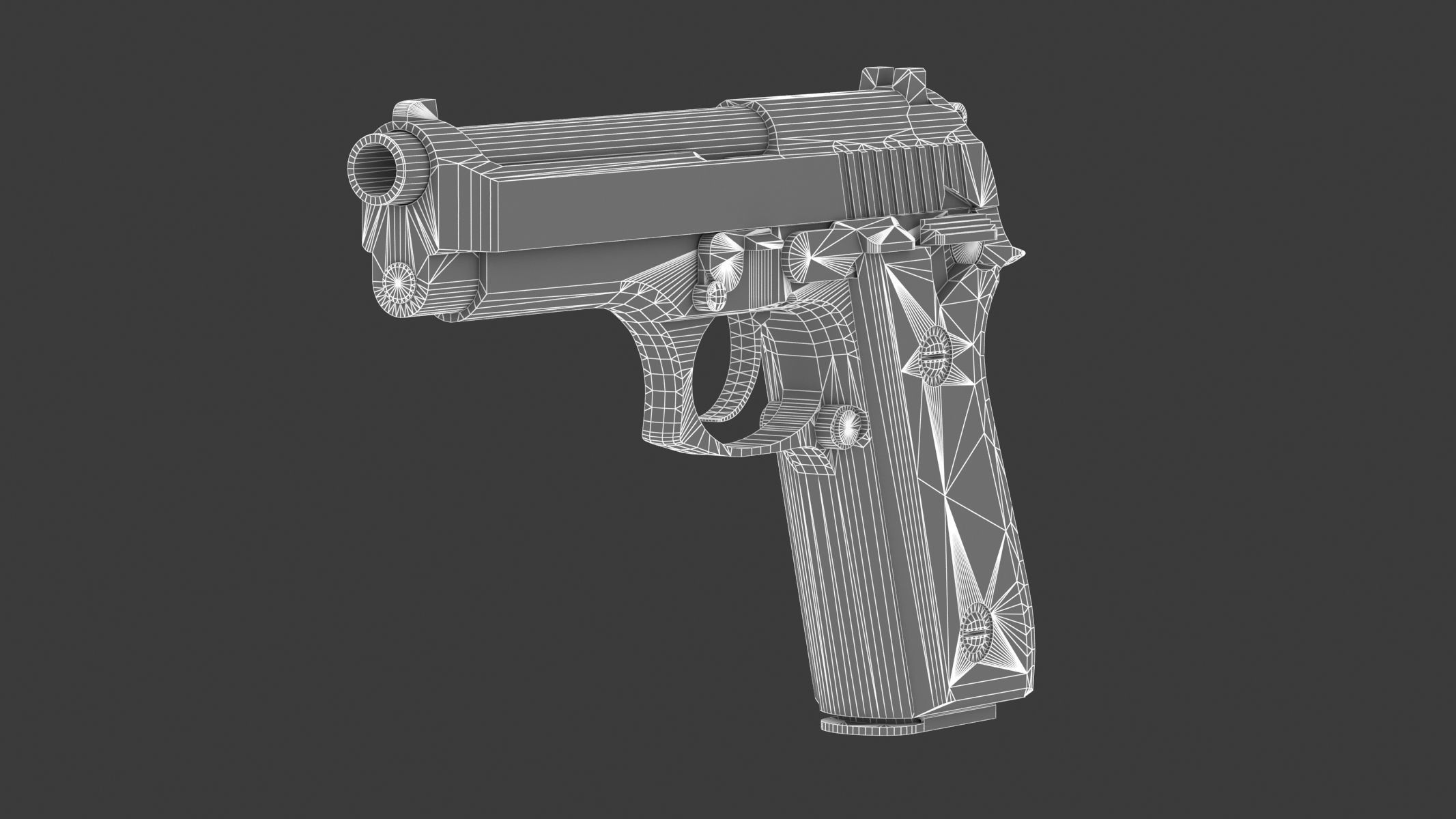 3D model Taurus PT92 Low Poly Realistic V2 VR / AR / low-poly | CGTrader