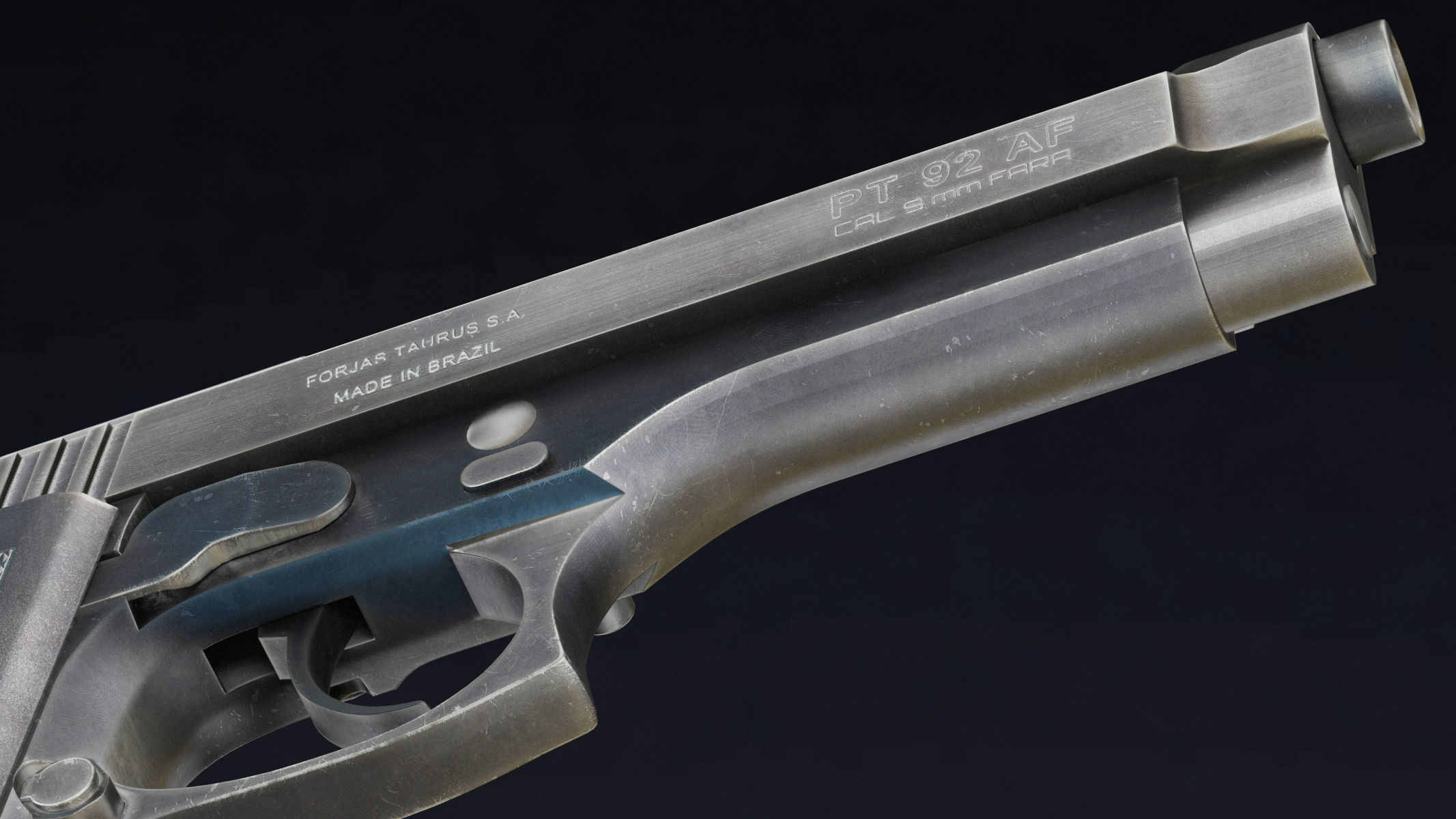 3D model Taurus PT92 Low Poly Realistic V2 VR / AR / low-poly | CGTrader