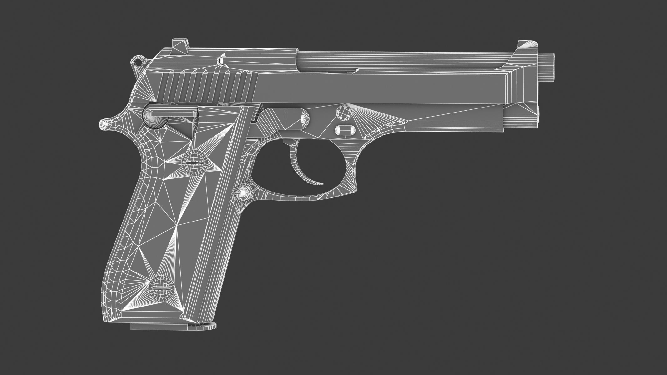 3D model Taurus PT92 Low Poly Realistic V2 VR / AR / low-poly | CGTrader