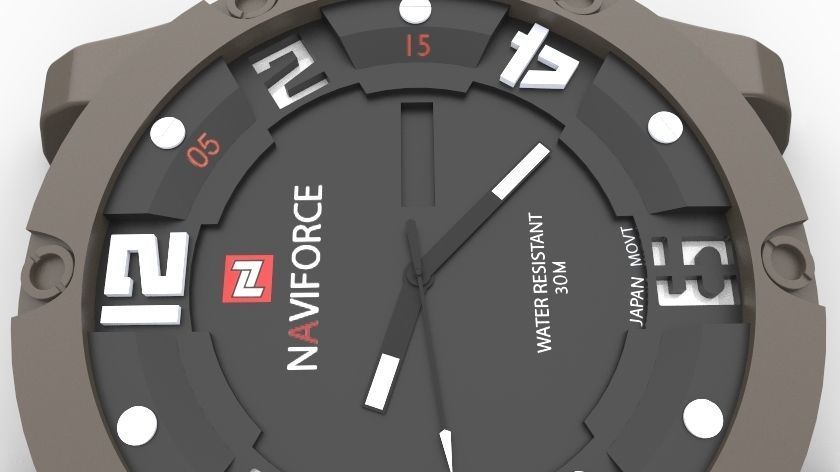 NAVIFORCE Wrist watch 3D model 3D printable | CGTrader
