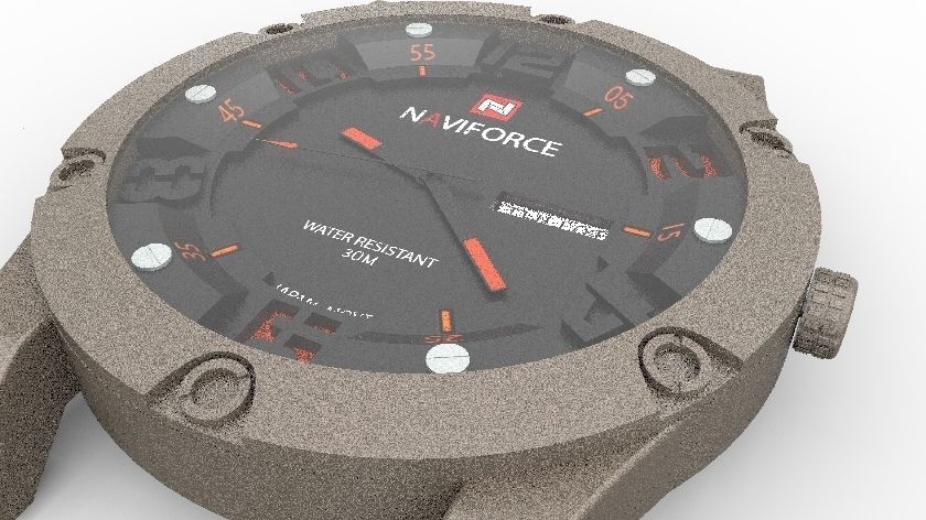 NAVIFORCE Wrist watch 3D model 3D printable | CGTrader