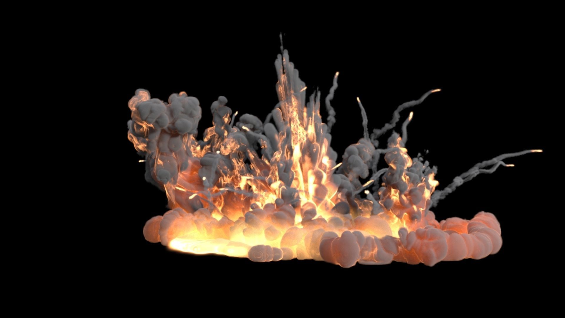 Carpet Bomb VDB 3D model | CGTrader