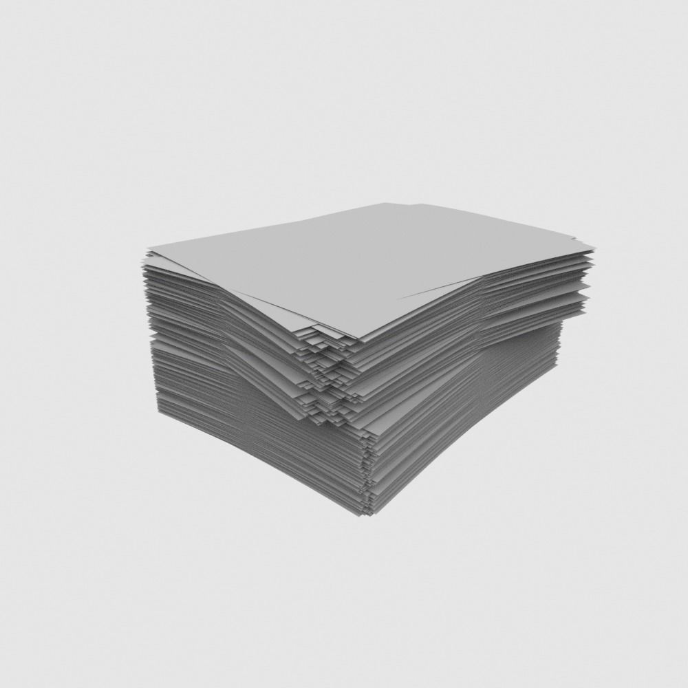 PAPER STACK free 3D model | CGTrader