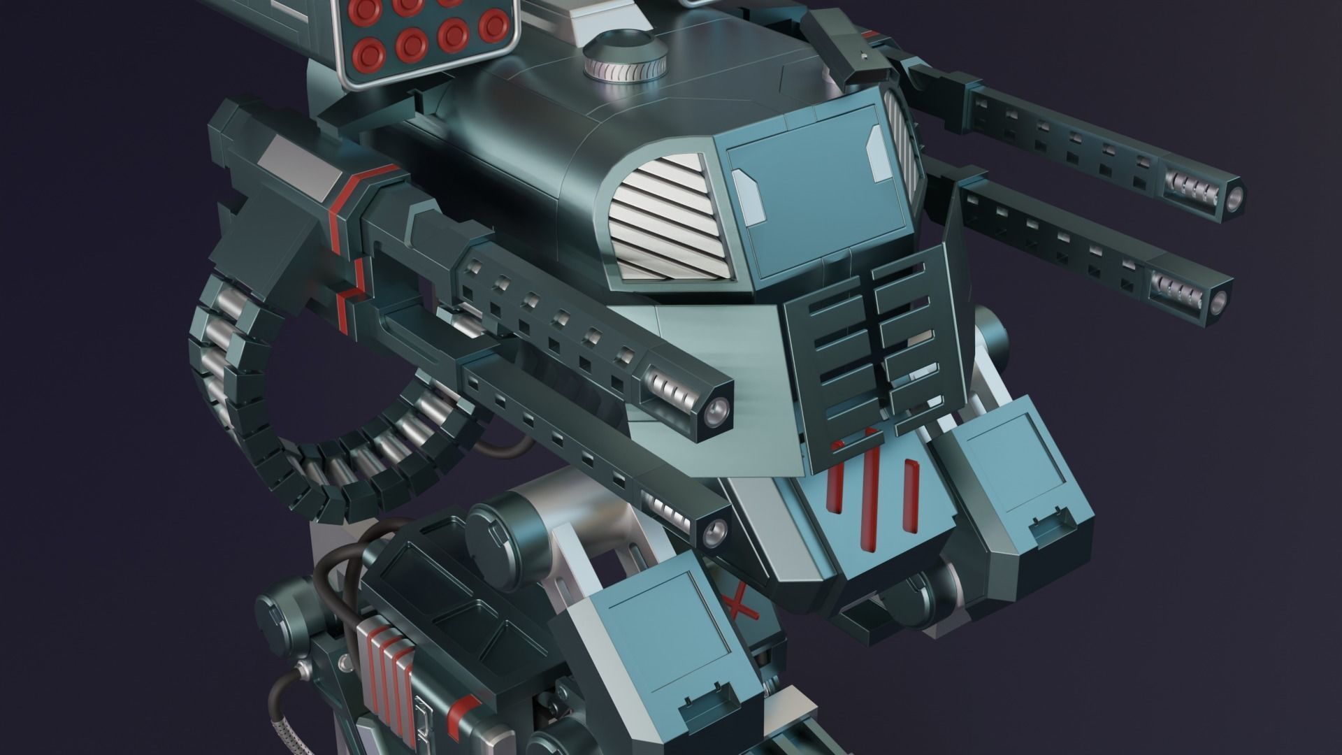 Assault robot model 3D model | CGTrader