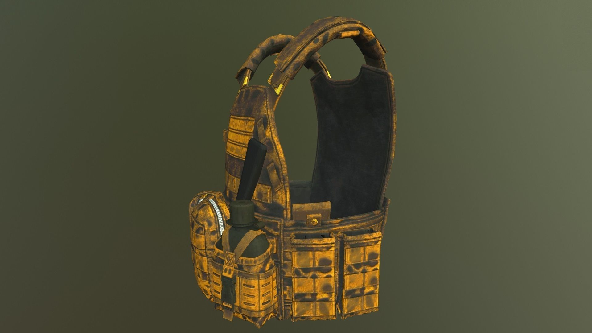 3D model MILITARY VEST PBR VR / AR / low-poly | CGTrader