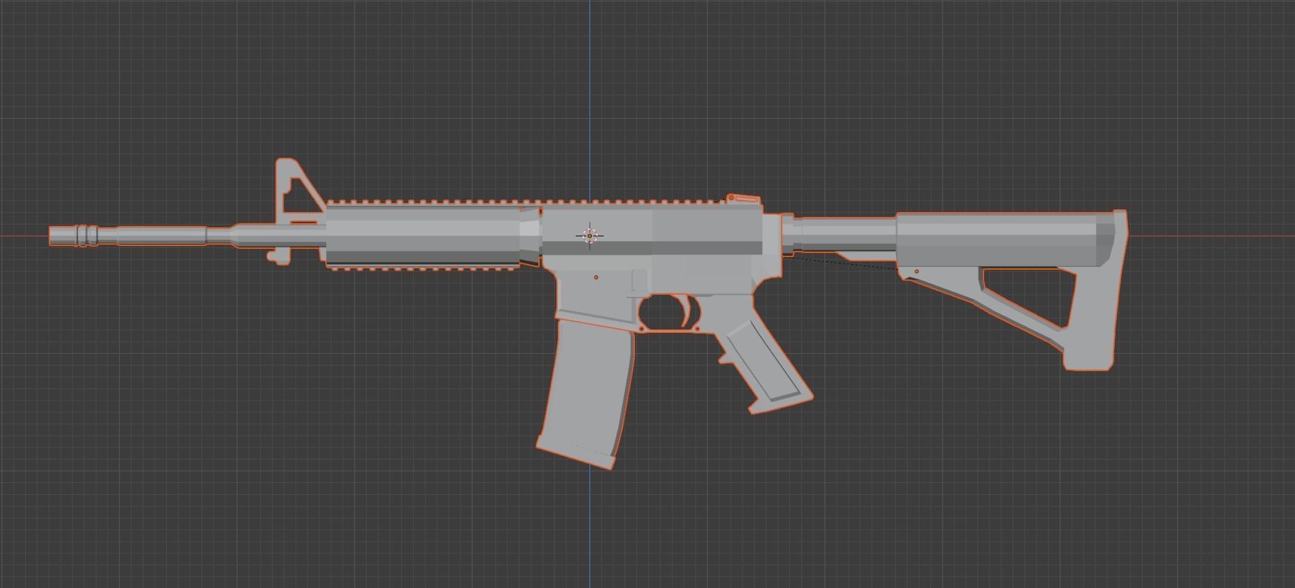 3D model Low poly M4 Carbine rife VR / AR / low-poly | CGTrader