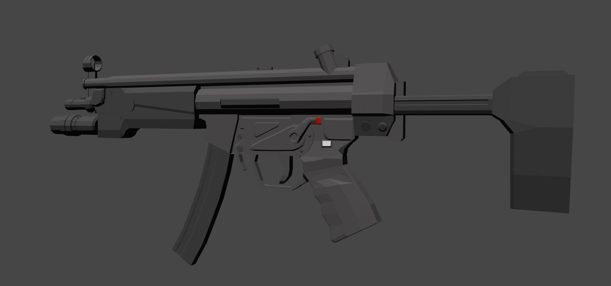 3D model Low poly mp5 rifle VR / AR / low-poly | CGTrader