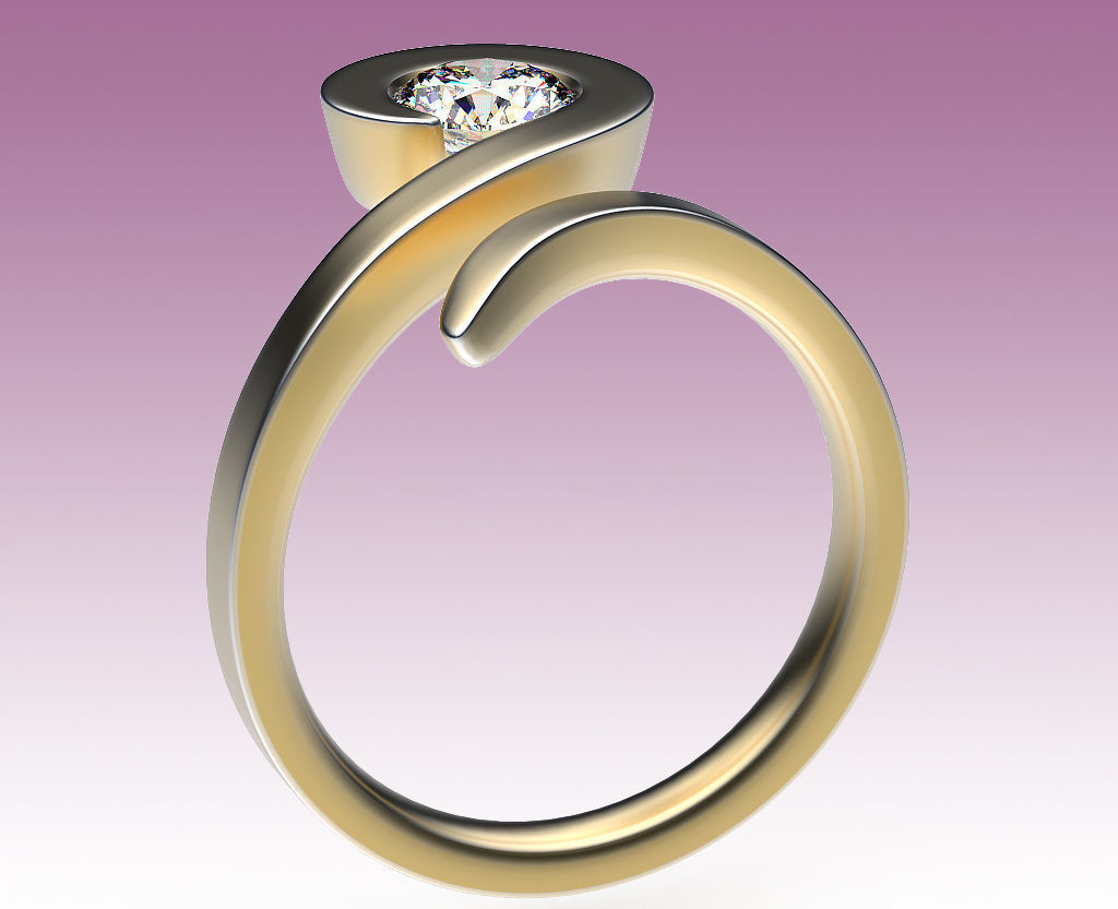 Ring Calligraphy 3D model 3D printable | CGTrader