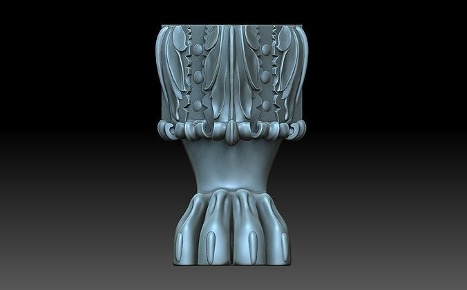Furniture leg 3D model 3D printable | CGTrader
