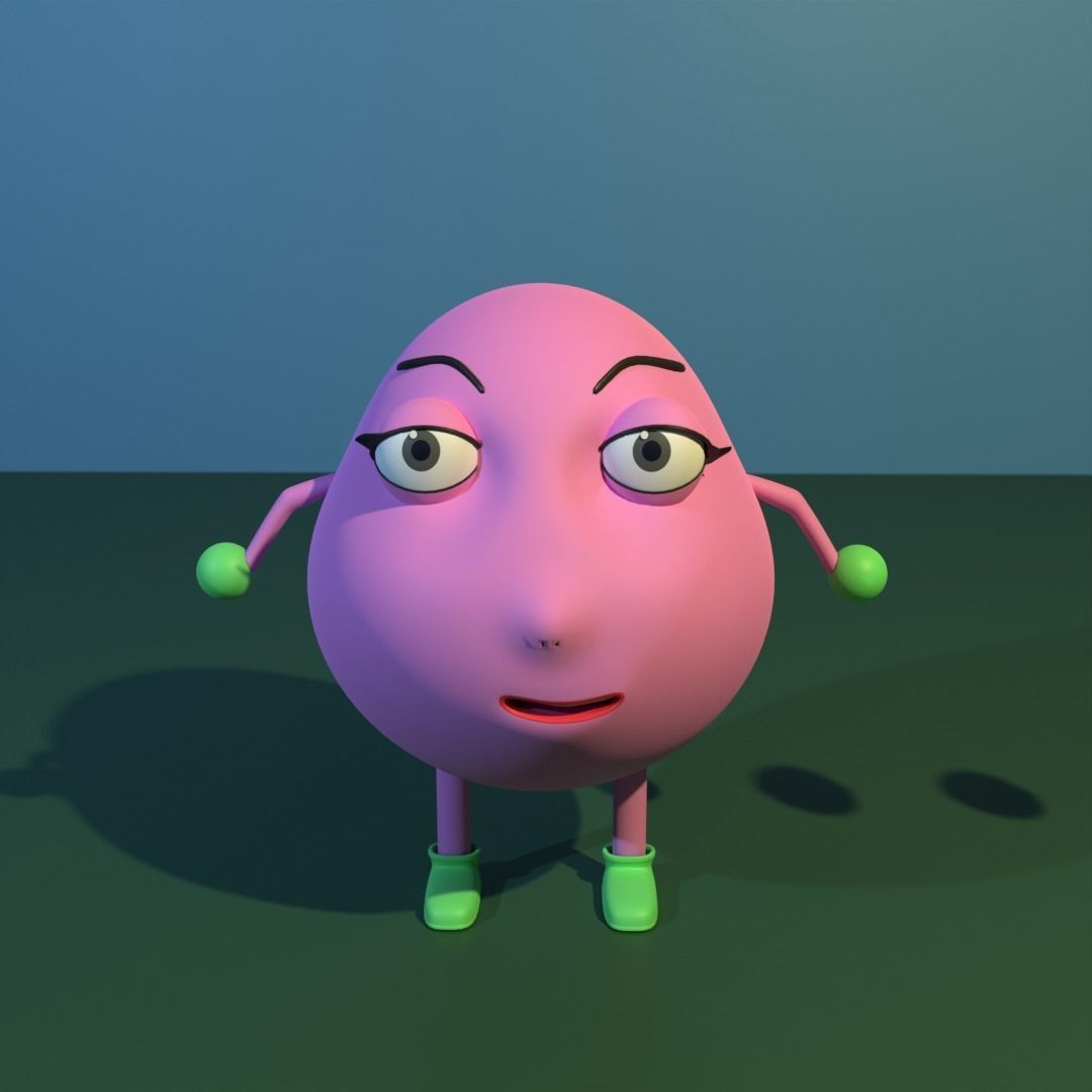 3D model Egg people male female VR / AR / low-poly | CGTrader