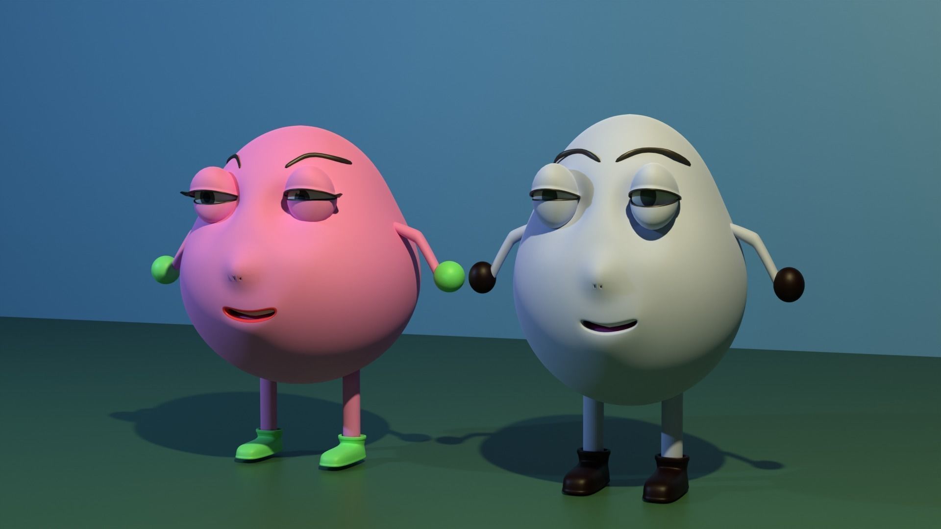 3D model Egg people male female VR / AR / low-poly | CGTrader