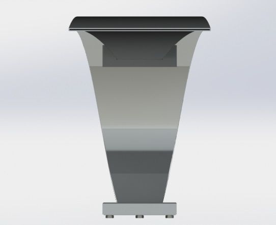 CHROME POOL WATERFALL 3D model | CGTrader