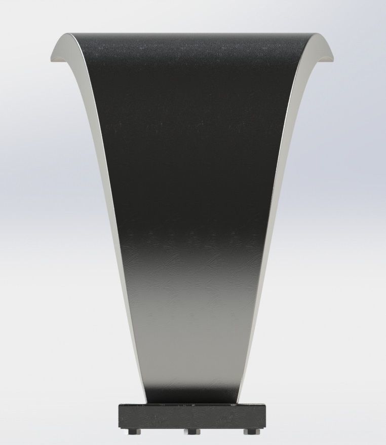 CHROME POOL WATERFALL 3D model | CGTrader