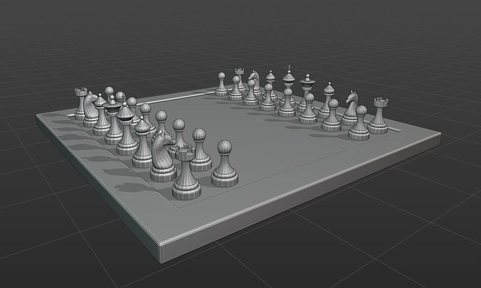 3D model Lowpoly Chess VR / AR / low-poly | CGTrader