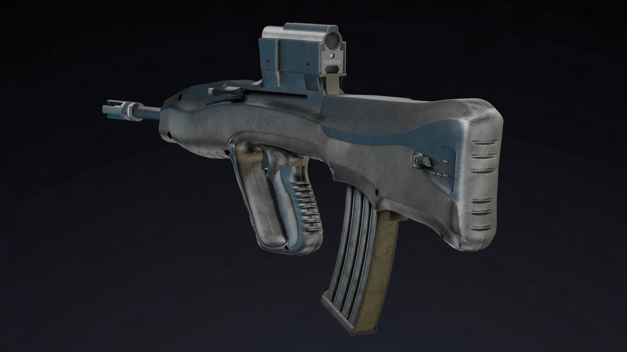 3D model Vektor CR-21 Low Poly Realistic VR / AR / low-poly | CGTrader