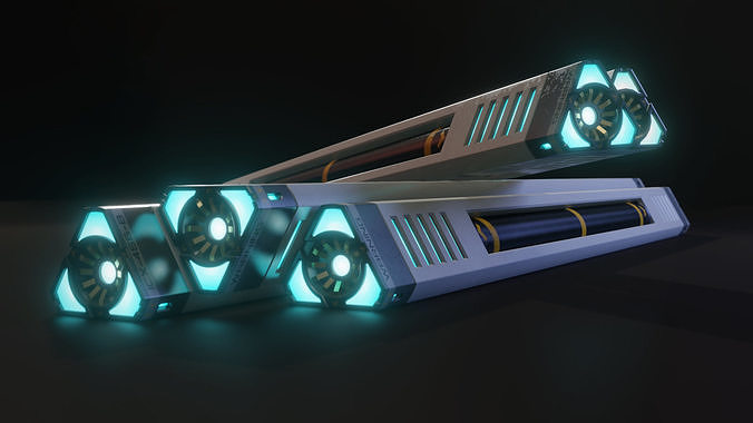 3D model Sci-Fi Rod Model-A VR / AR / low-poly | CGTrader