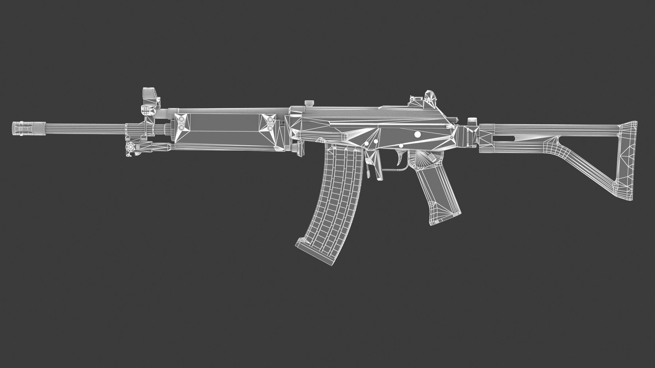 3D model Vektor R4 Low Poly Realistic VR / AR / low-poly | CGTrader