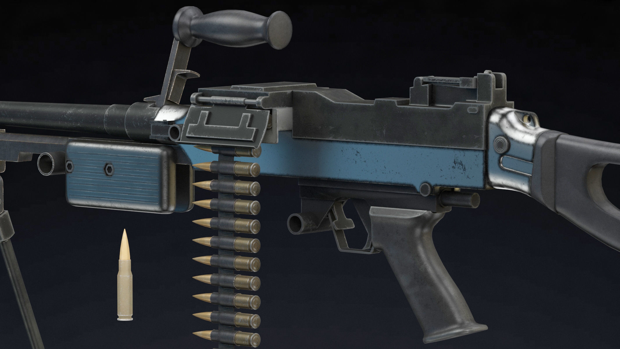 3D model Vektor SS-77 Low Poly Realistic VR / AR / low-poly | CGTrader