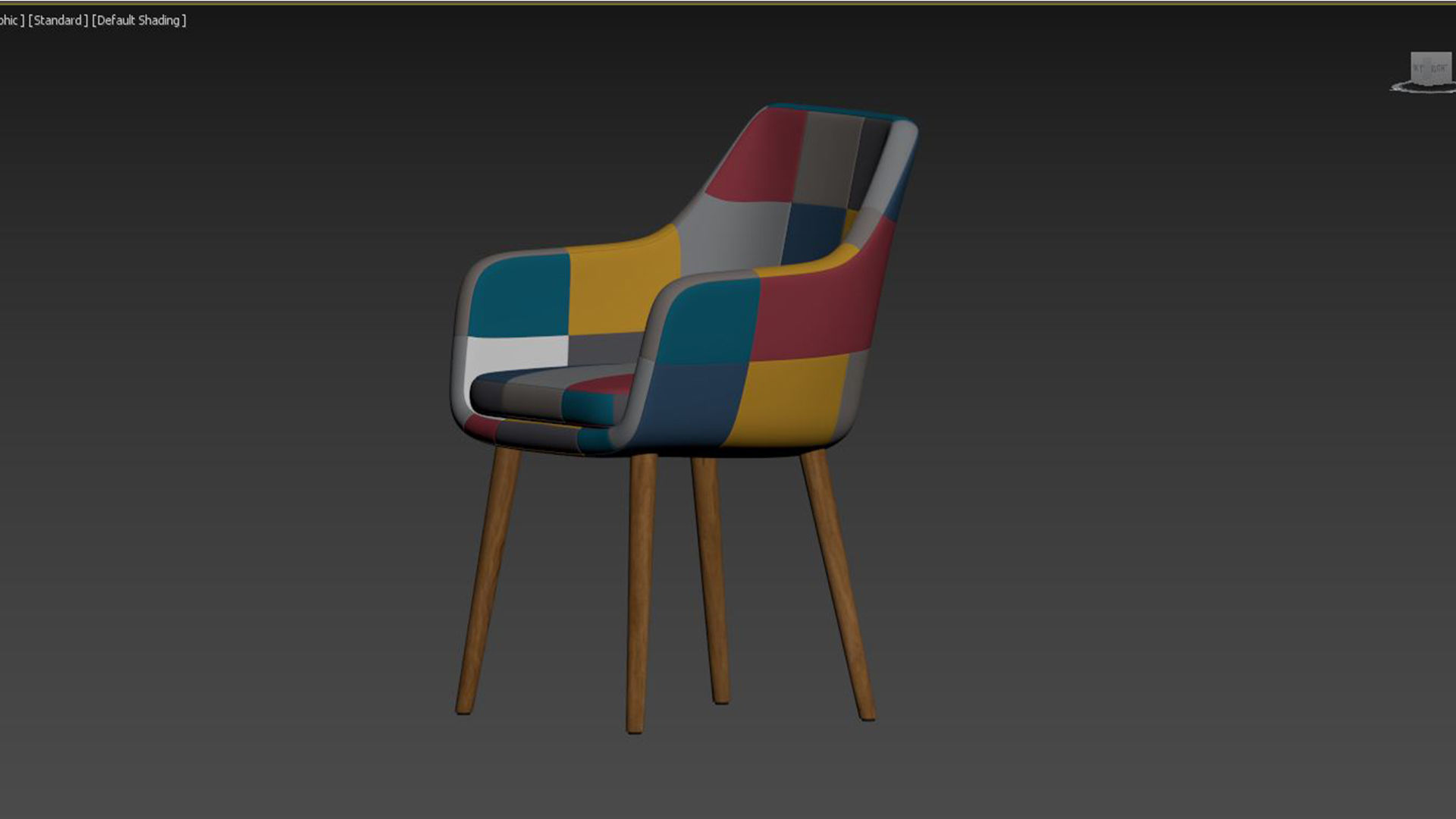Nora Carver Corsica Patchwork Chair 3D model | CGTrader