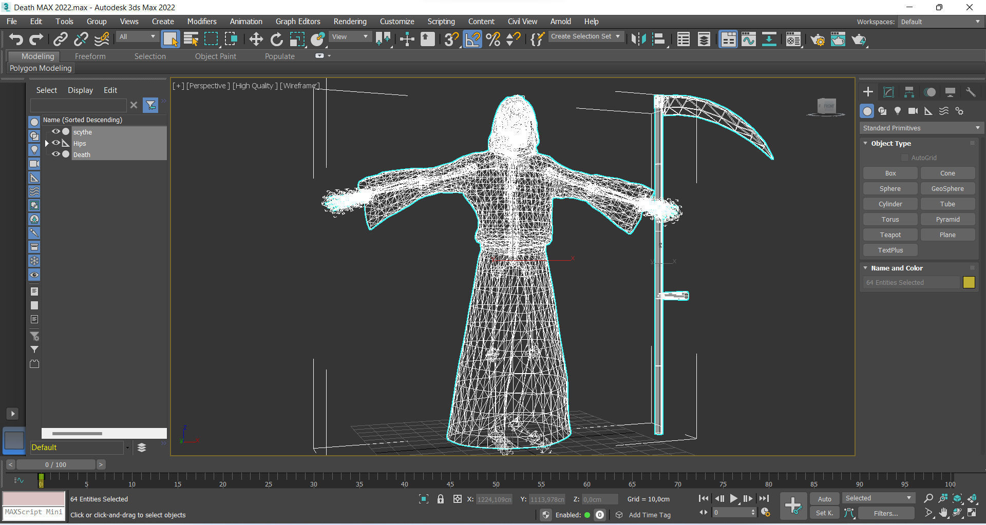 3D model The Death VR / AR / low-poly | CGTrader
