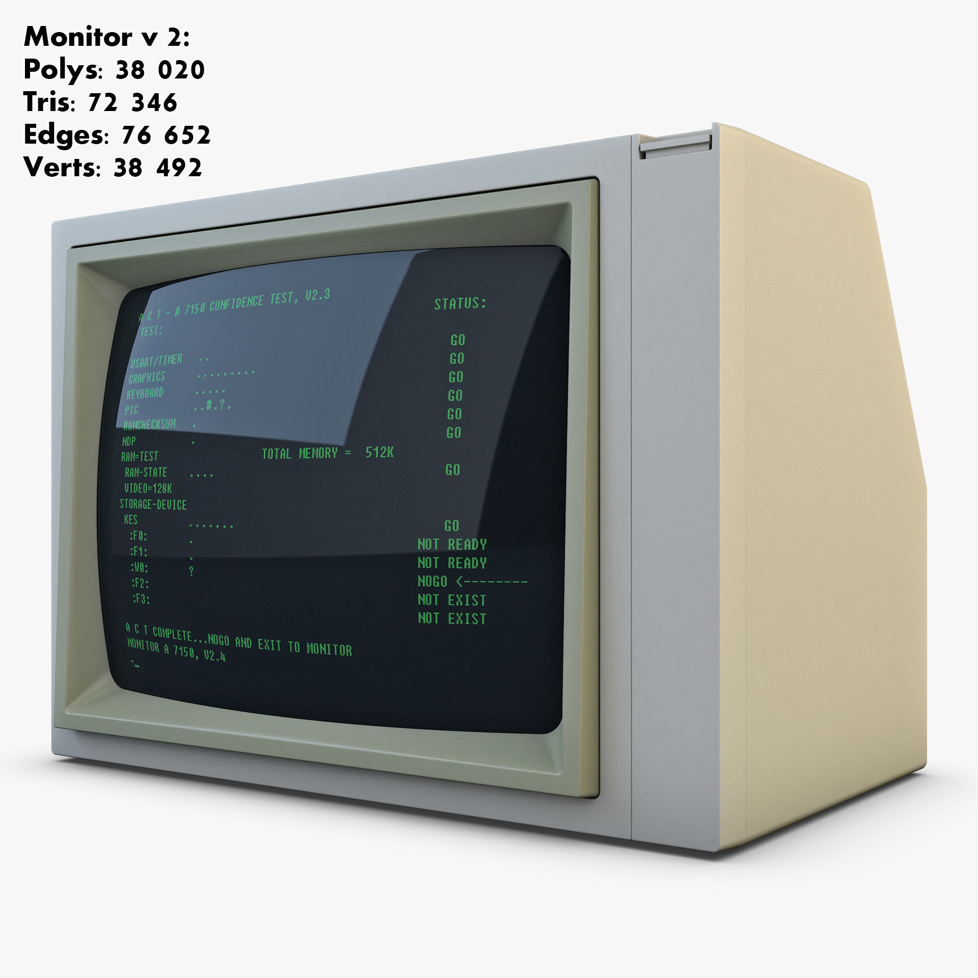 Retro Monitor Collection volume 1 3D model | CGTrader