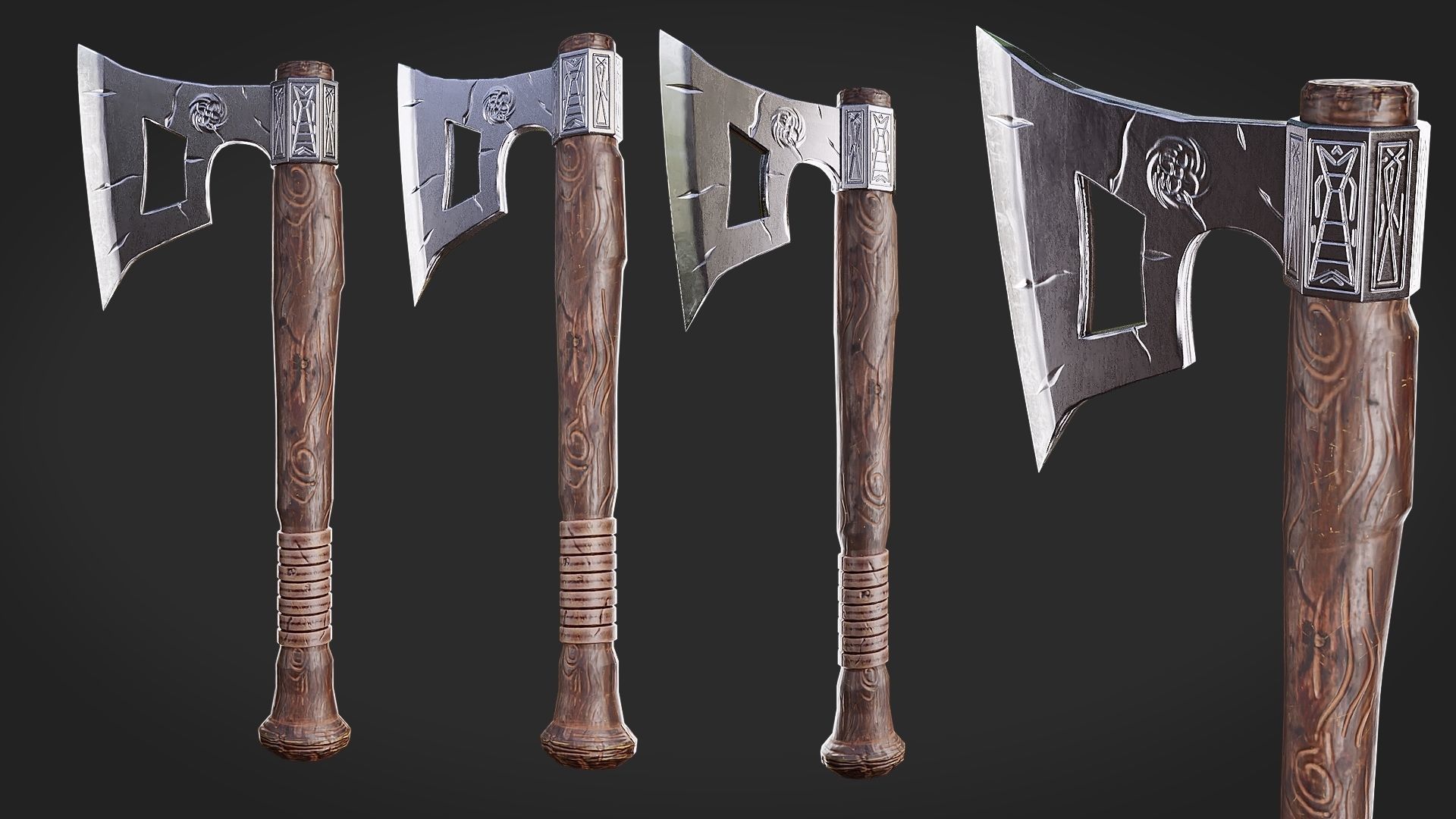 3D model Melee Weapon Vol2 - 10 5 colors HighPoly GameReady PBR VR / AR ...