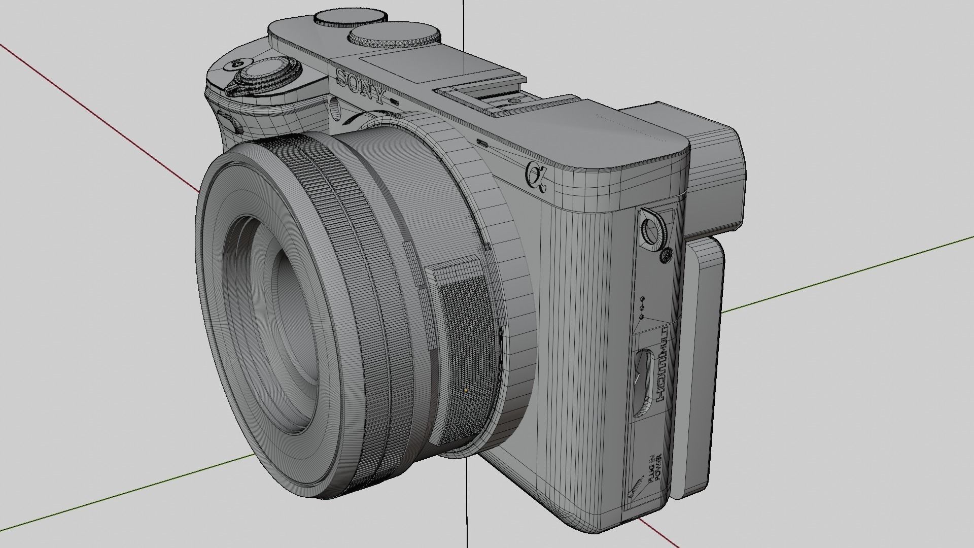 Sony mirrorless a6400 3D model | CGTrader