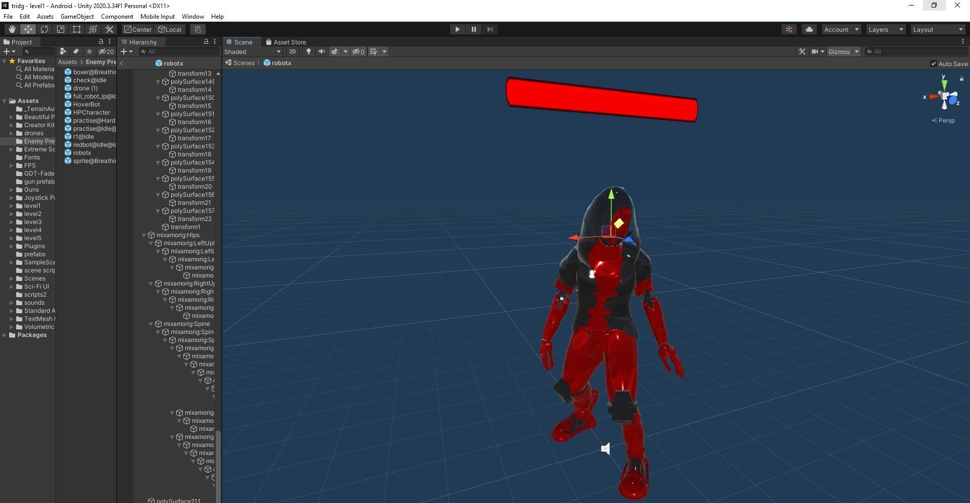 3D model redbot unity package VR / AR / low-poly | CGTrader