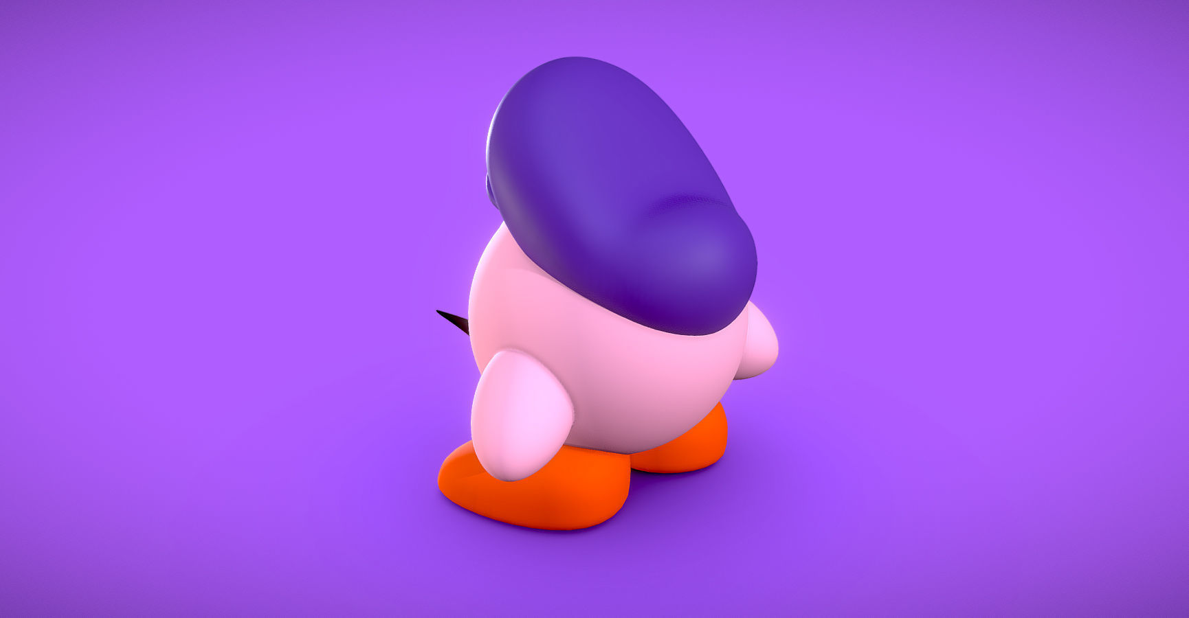 Waluigi Kirby 3D model 3D printable | CGTrader