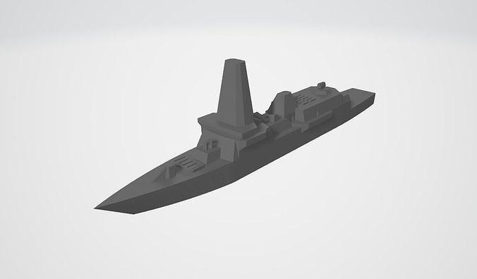 Darren class destroyer DDG 3D model 3D printable | CGTrader