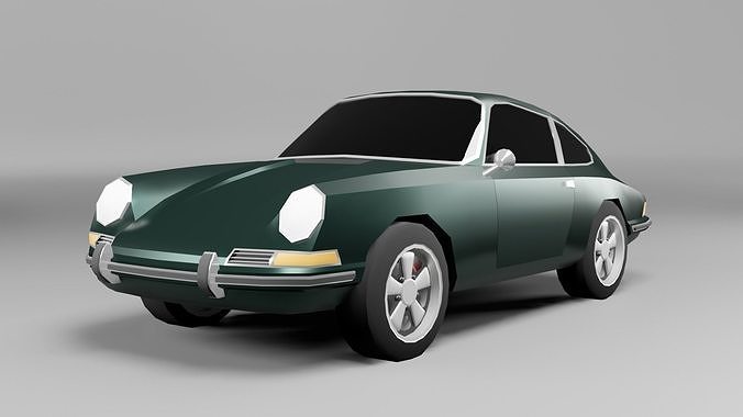 Porsche 911 1969 low poly free VR / AR / low-poly 3D model | CGTrader