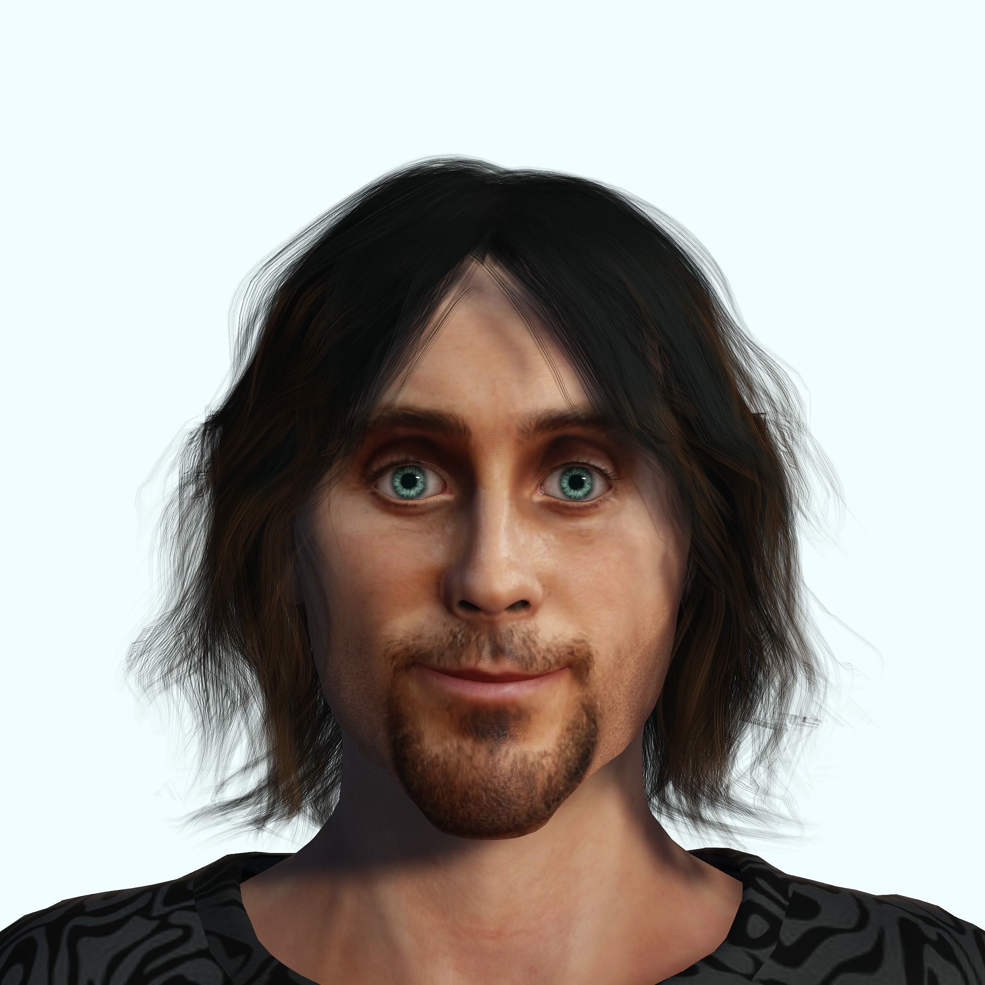 3D model Jared Leto 3D Rigged model ready for animation VR / AR / low ...