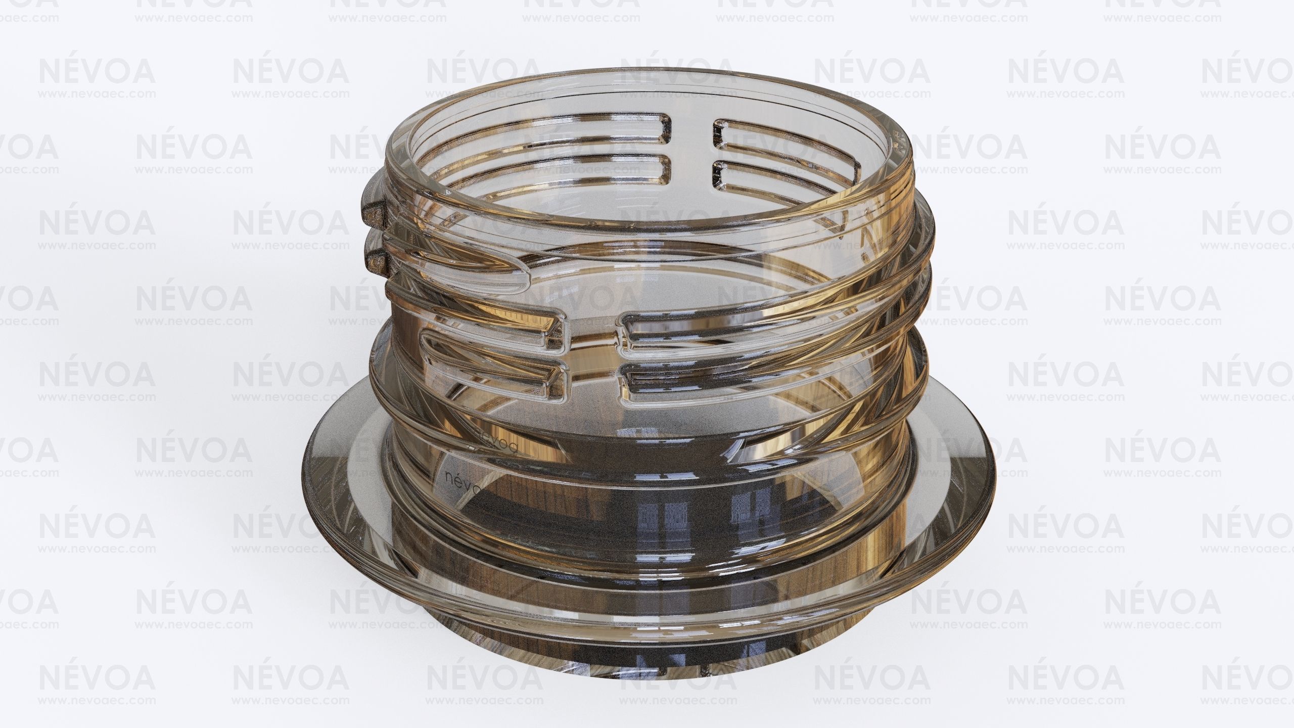 Neck finish - PCO 38 - voluntary standard 38 mm CSD finish 3D model ...