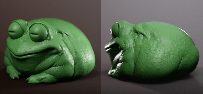 Fat Frog free 3D model 3D printable | CGTrader