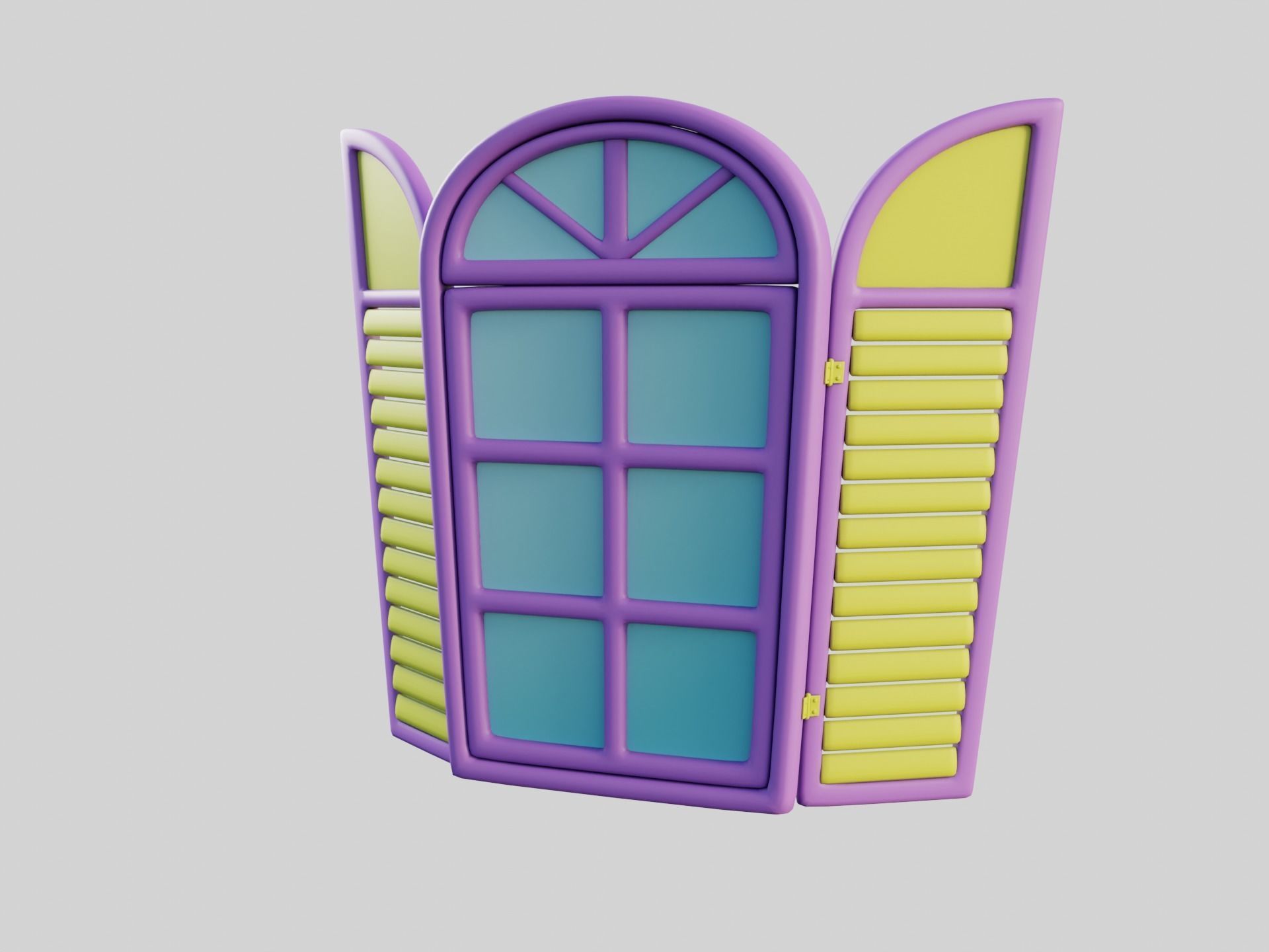 Cartoon Window 22b 3D model | CGTrader