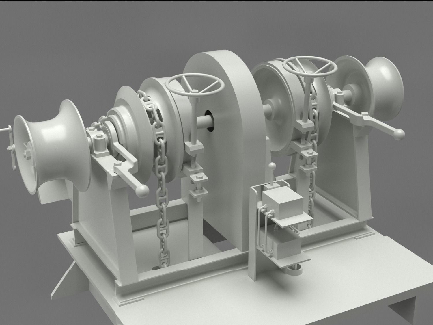 WINDLASS HSM 3D model animated | CGTrader