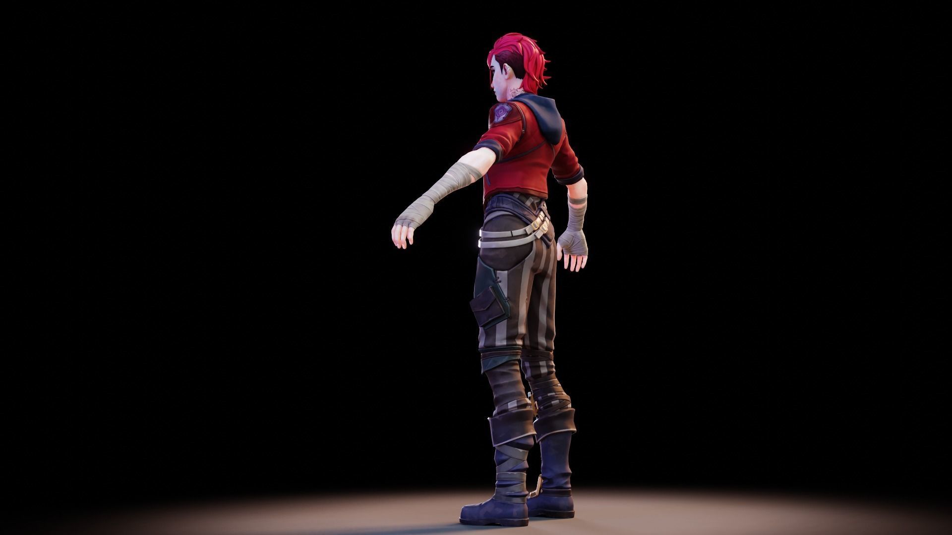 3D model Arcane Vi Character Rig For Blender VR / AR / low-poly | CGTrader